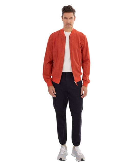 Regency Leathers Daytona Suede Jacket in Red for Men | Lyst