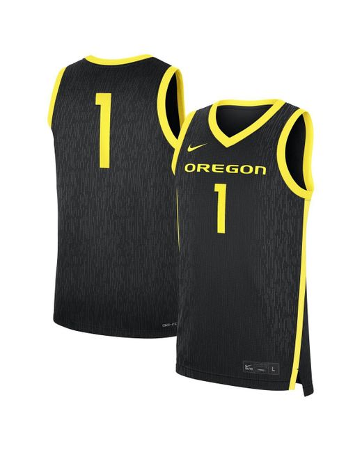 Nike 1 Oregon Ducks Alternate Replica Jersey in Black for Men | Lyst