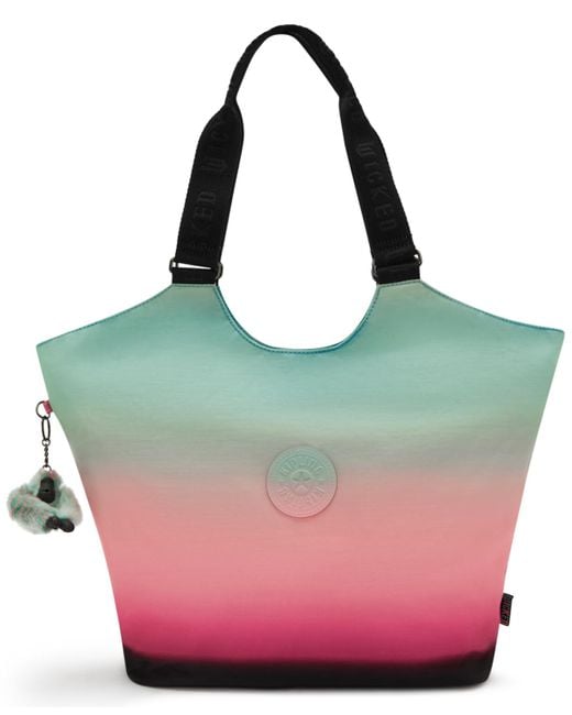 Kipling Wicked New Cicely Tote Bag in Green | Lyst