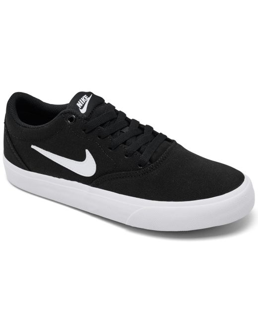 Nike Sb Charge Canvas Casual Skate Sneakers From Finish Line in Black ...