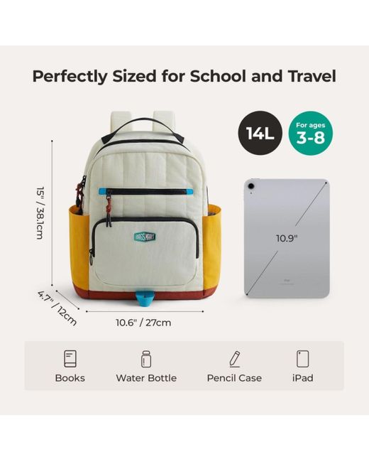 Bagsmart Walker 14l Featherlight Color Block Kids Backpack in Yellow | Lyst