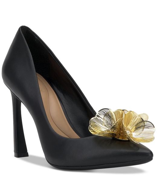INC International Concepts Kaleia Flower Pumps in Black | Lyst