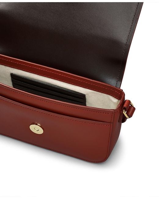 Radley River Road Mini Flapover Crossbody Bag in Red | Lyst