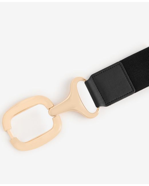 INC International Concepts Chunky Interlock Stretch Belt in Natural | Lyst