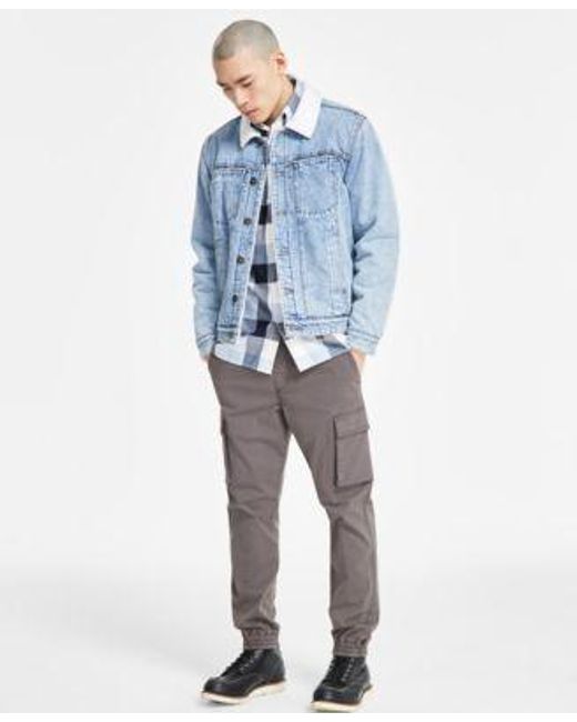 Sun & Stone Sun Stone Denim Jacket Shirt Cargo Pants Exclusively At ...