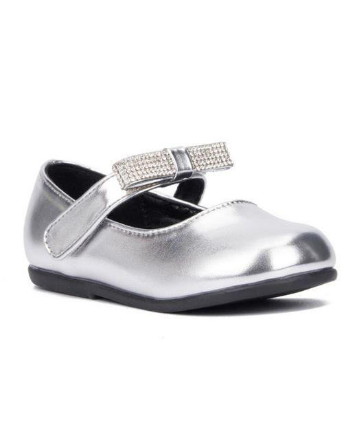 Olivia Miller Big Girls Crystal Clear Maryjane Flats in White | Lyst