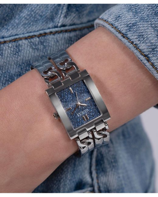 Guess Analog Steel Watch 24mm in White | Lyst