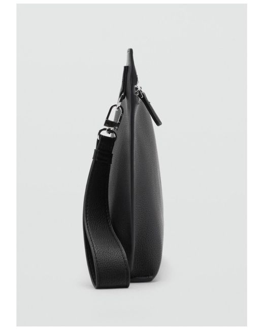 Mango Leather-effect Handbag in Black for Men | Lyst