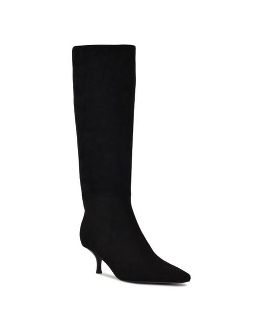Nine West Havier Tall Kitten Heel Dress Boots Regular Wide Calf in ...