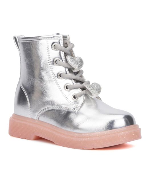 Olivia Miller Little Girls Space Case Combat Boots in Gray | Lyst