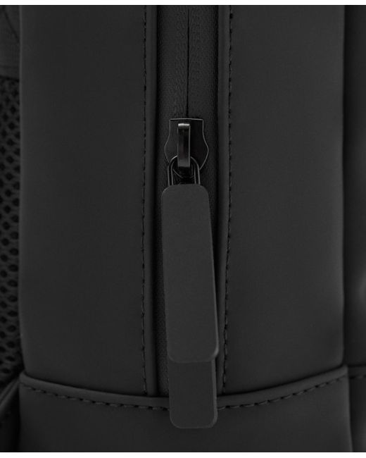 Mango Rubberized Flap Closure Backpack in Black for Men | Lyst