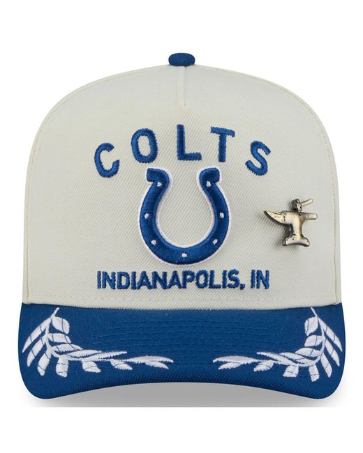 KTZ Cream/royal Indianapolis Colts 2025 Nfl Draft A-frame 59fifty ...