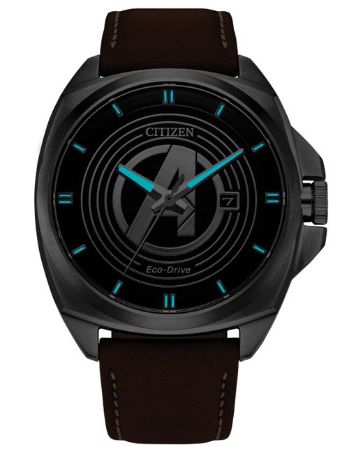 Citizen Eco-drive Marvel Classic Avengers Legacy Leather Strap Watch ...