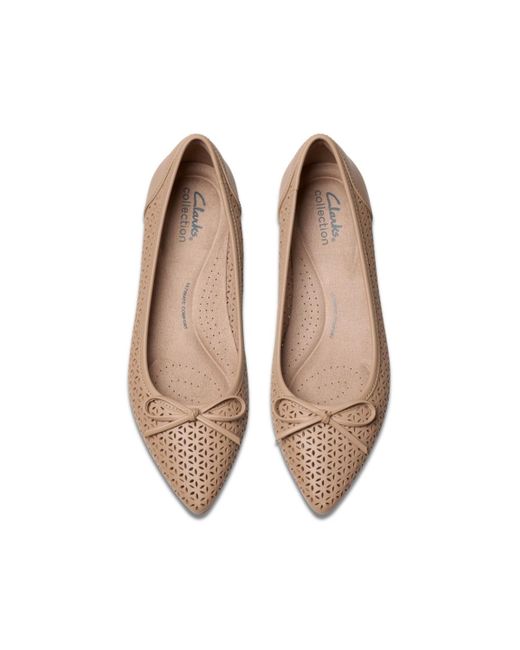 Clarks Collection Natalyn Step Slip-on Shoes in Natural | Lyst