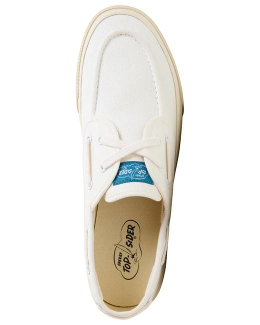 Sperry Top-Sider Classic Seamate Boat Shoe in White for Men | Lyst