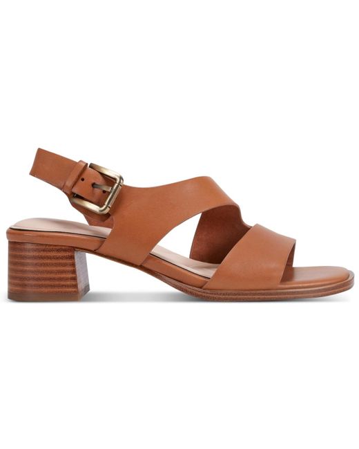 Rockport Hennly Square Toe Dress Sandals in Brown | Lyst