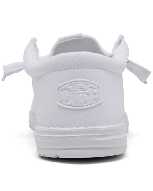 HEYDUDE Wally Funk Mono Casual Sneakers From Finish Line in White for ...