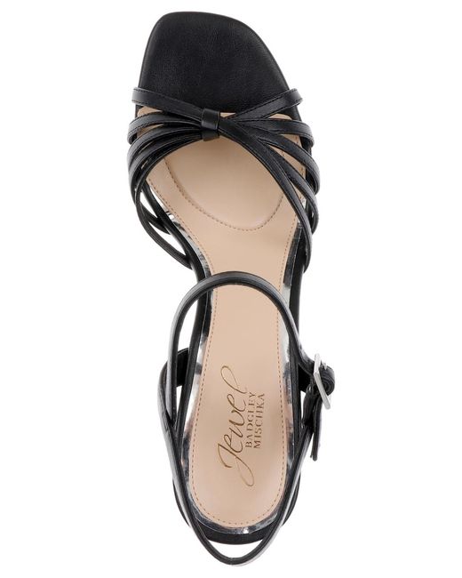 Badgley Mischka Patience Block Heel Dress Sandals in Metallic | Lyst