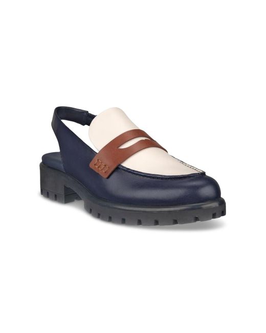 Ecco Modtray Slingback Loafers in Blue | Lyst