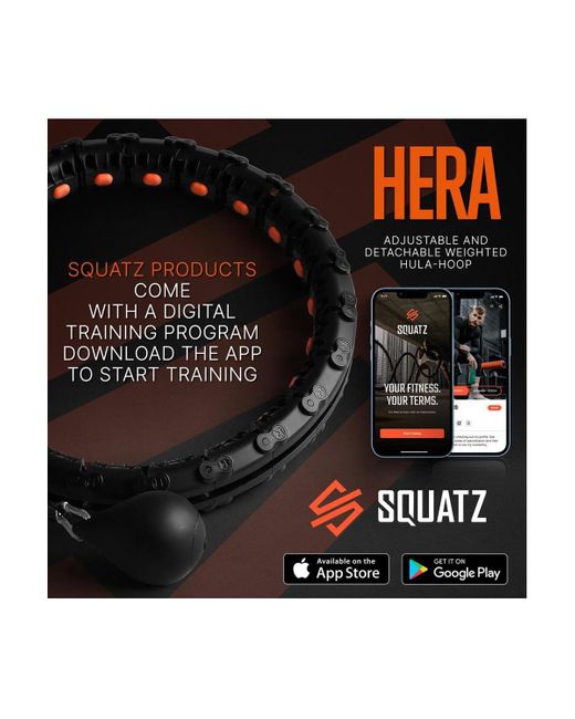 SQUATZ Detachable Smart Weighted Hola-hoop With 360-degree Auto ...