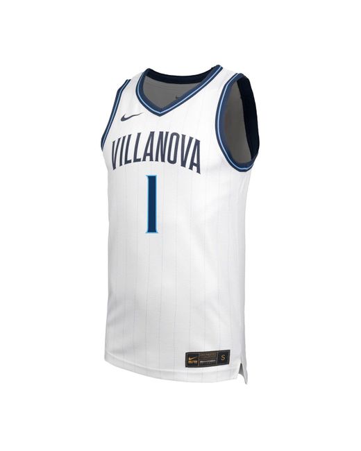 Nike Villanova Wildcats 1 Retro Replica Basketball Jersey in White for ...