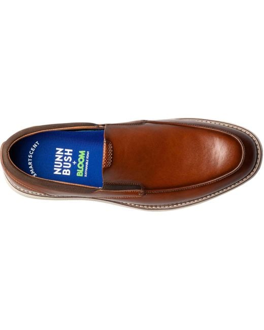 Nunn Bush Chase Moc Toe Slip On in Black for Men | Lyst