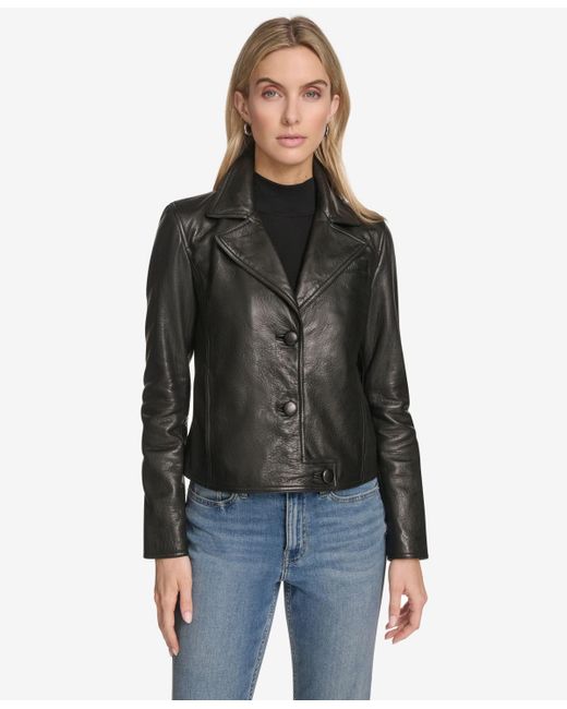 Andrew Marc Black Label Andrew Marc Label Paluma Blazer Leather Jacket ...