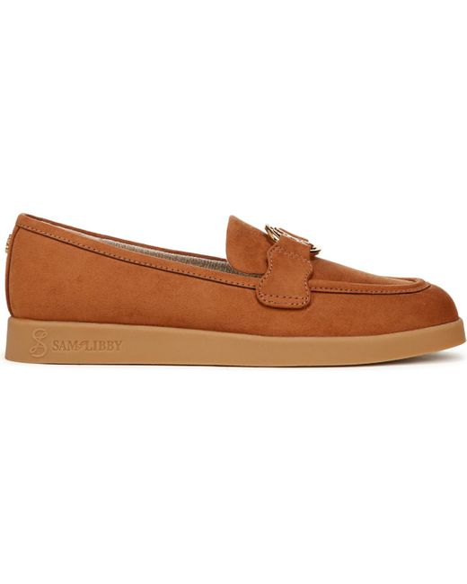 Sam & Libby Skylar Moccasin Loafers in Brown | Lyst