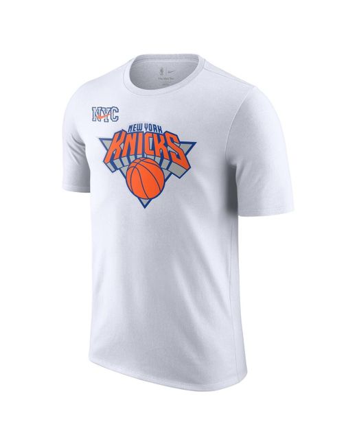 Nike New York Knicks 2024/25 City Edition Essential Logo T-shirt in ...
