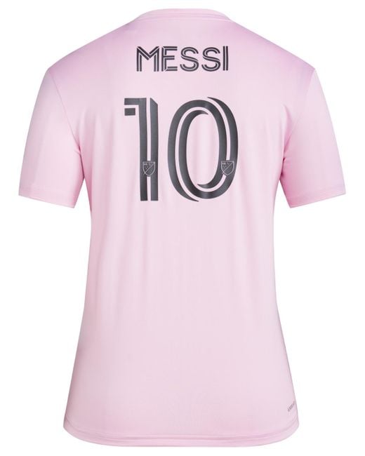 adidas Lionel Messi Inter Miami Cf Soccer Jersey in Pink | Lyst