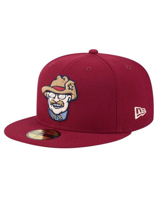 KTZ Â Frisco Roughriders Authentic Collection 59fifty Hat in Red for ...
