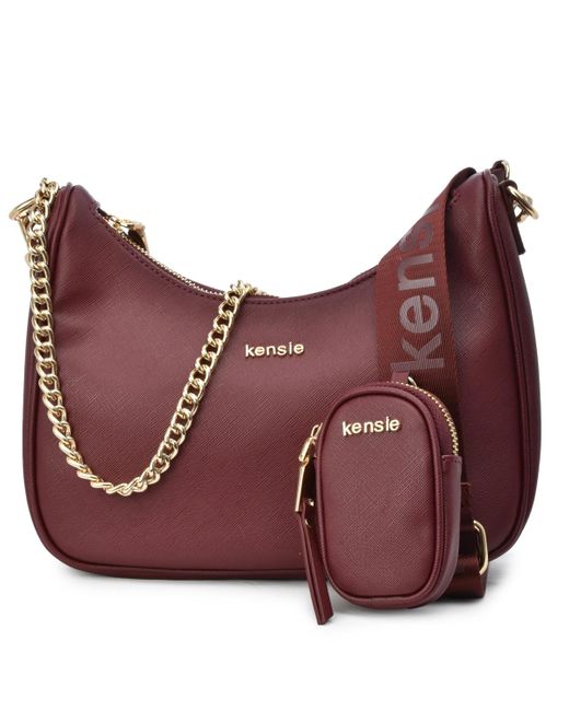Kensie Vicki Shoulder Crossbody Bag in Purple | Lyst
