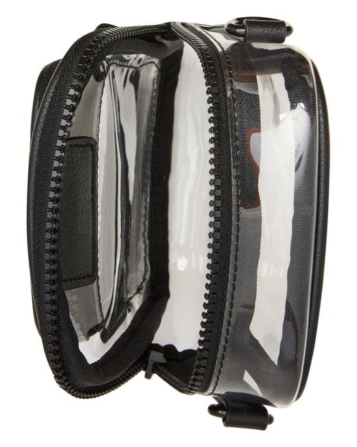 Madden Girl Willowv Clear Cellphone Crossbody Bag in Black | Lyst