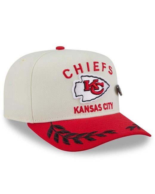 KTZ Cream/red Kansas City Chiefs 2025 Nfl Draft A-frame 59fifty Fitted ...