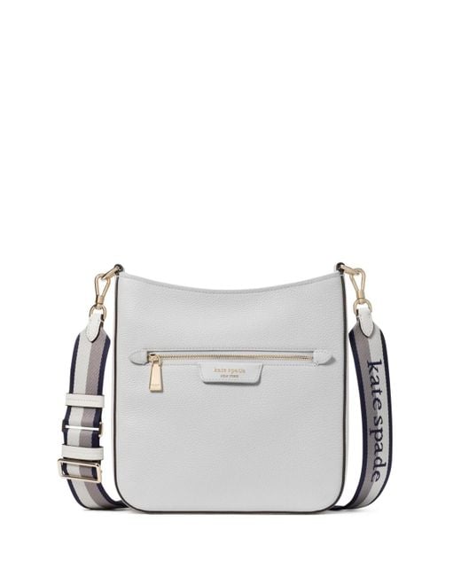 Kate Spade Hudson Color Blocked Small Crossbody Bag in White | Lyst