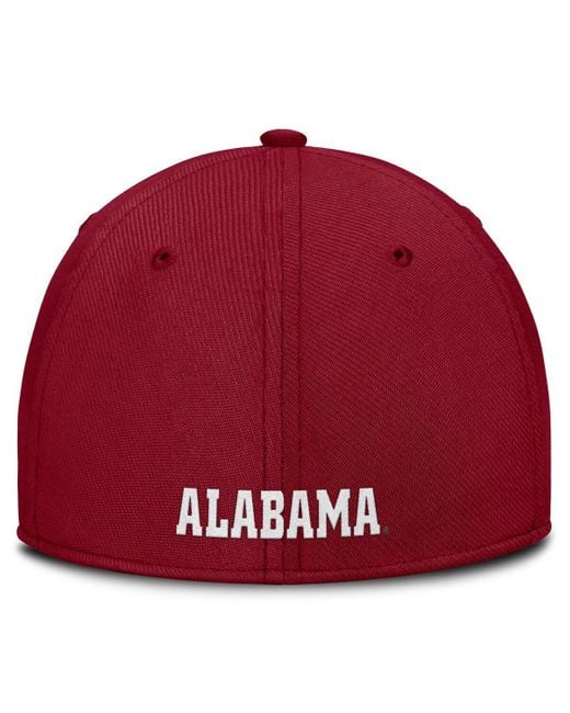 Nike Alabama Tide 2025 Dugout Coaches Rise Swoosh Performance Flex Hat ...