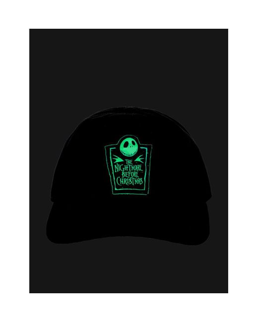Nightmare Before Christmas Glow-in-the-dark Jack Logo Black Snapback ...