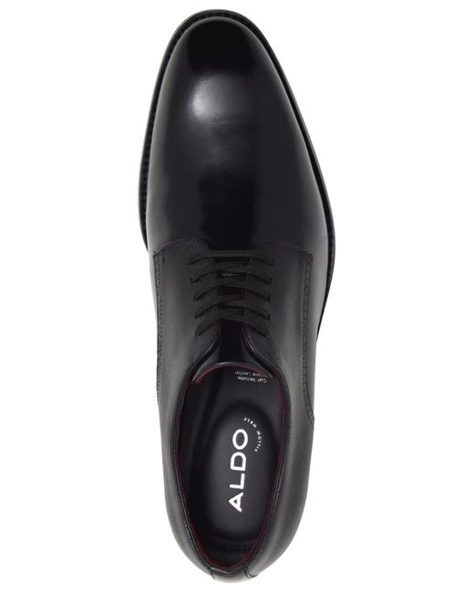 ALDO Amares Leather Derby Shoes in Black for Men | Lyst