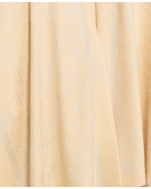 Ralph Lauren Matte Shine Logo Ruana in Natural | Lyst