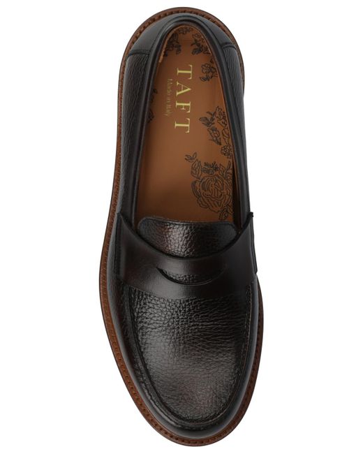 Taft Jack Medium And Wide Width Penny Loafers in Black for Men | Lyst
