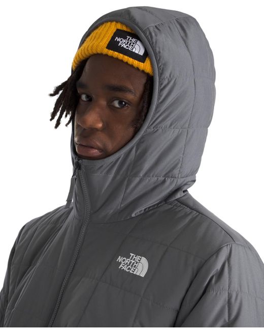 The North Face Junction Insulated Hooded Jacket in Gray for Men | Lyst