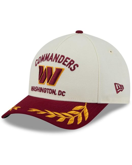 KTZ Cream/burgundy Washington Commanders 2025 Nfl Draft 9forty A-frame ...