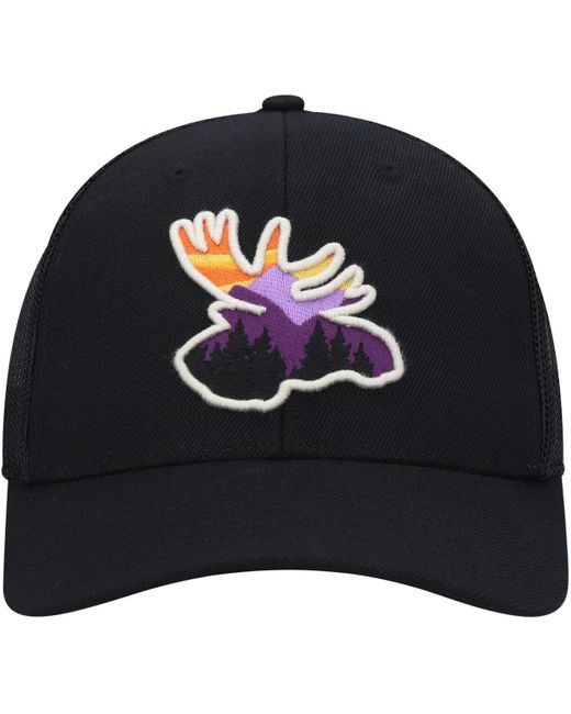 Local Crowns Moose Animal Collection Forest Views Trucker Snapback Hat ...