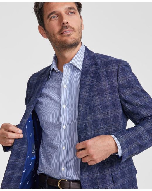 Nautica Modern-fit Sport Coat in Blue for Men | Lyst