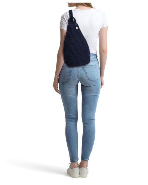 The Sak Geo Crochet Sling Backpack In Natural Lyst