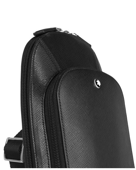 Montblanc Sartorial Leather Sling Bag in Black | Lyst