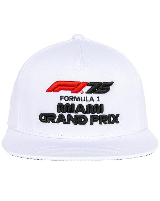 INSOMNIAC F1 2025 Miami Grand Prix Classic Snapback Hat in White for ...