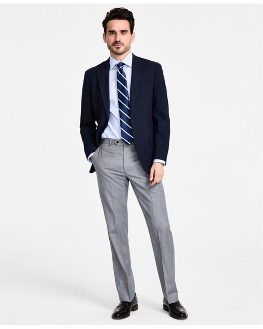 Michael Kors Classic-fit Twill Blazer in Blue for Men | Lyst