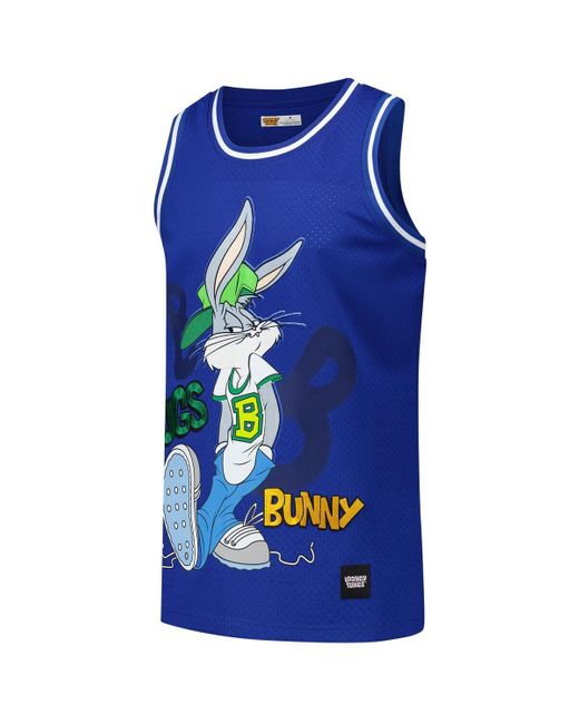 FREEZE MAX Looney Tunes Hip Hop Bugs Basketball Jersey in Blue for Men ...
