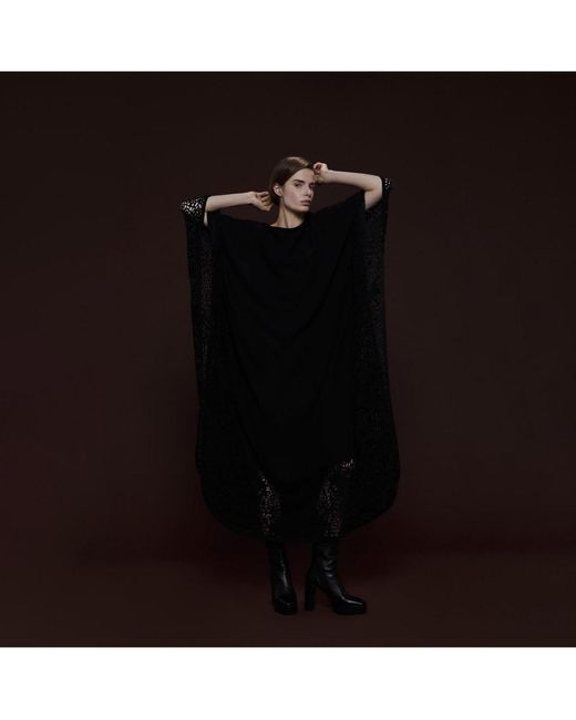 eem Laser-cut Kaftan in Black | Lyst
